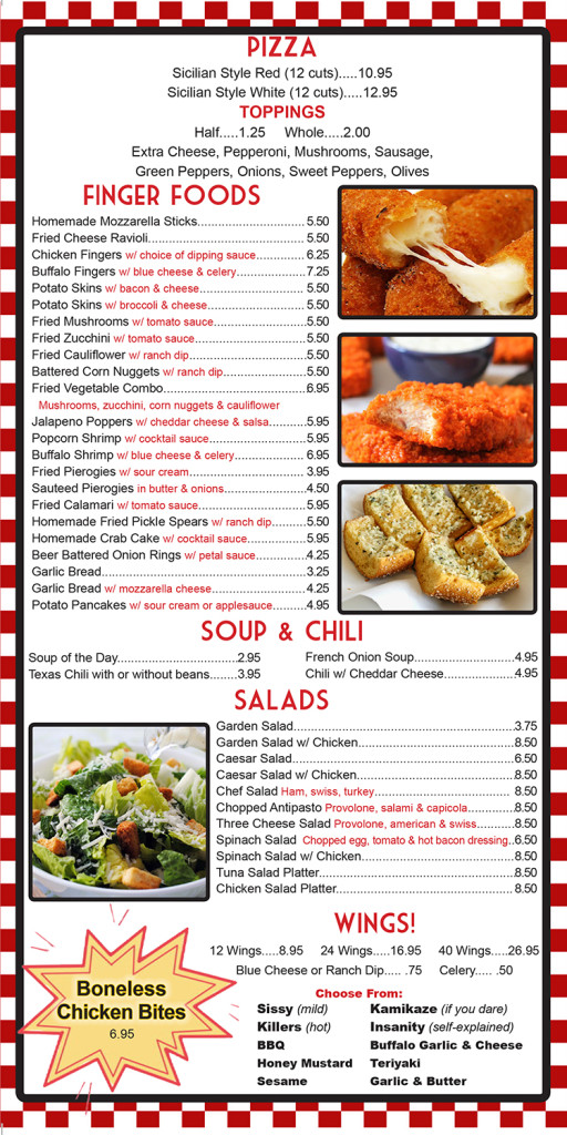 Our Menu « Bobby O's Family Restaurant